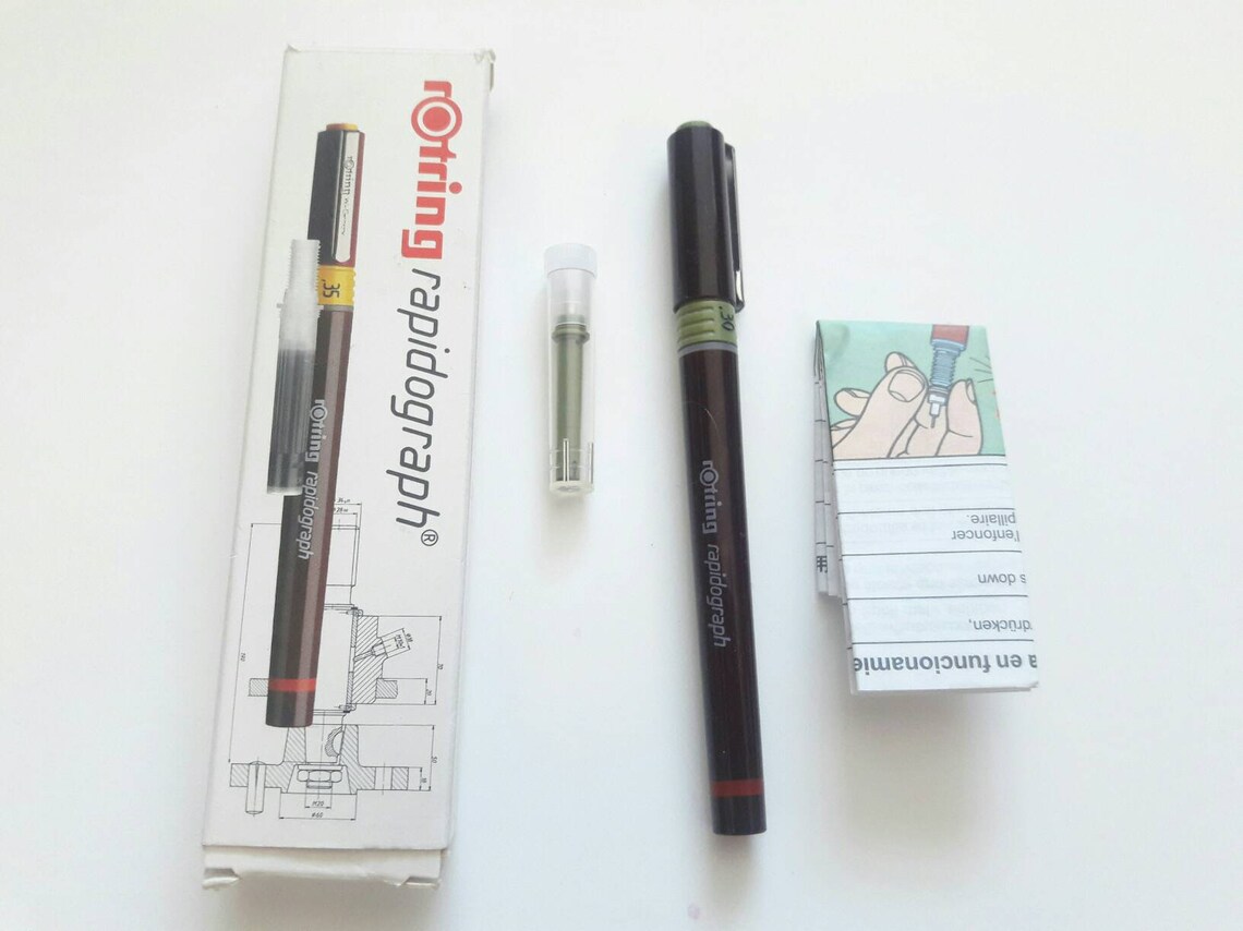 Rotring Rapidograph Technical Drawing Pen .30 mm | Etsy