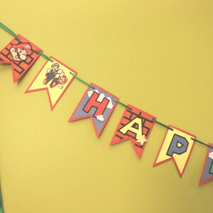 Mario Bros Banner - Etsy
