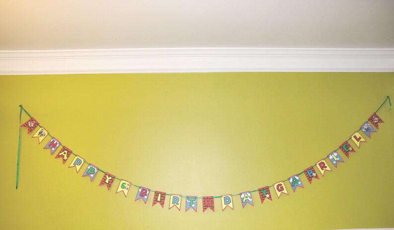 Mario Bros Banner - Etsy