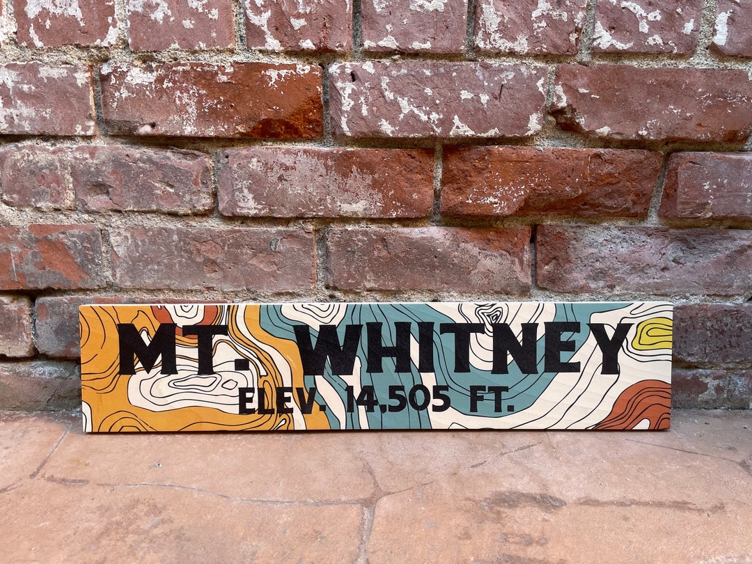 Mt. Whitney Summit Sign - Etsy