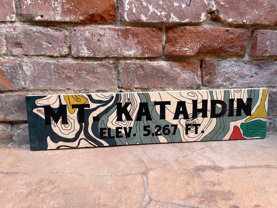 Mt. Katahdin Summit Sign - Etsy