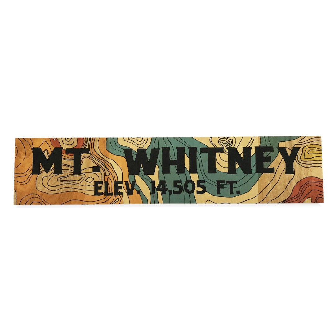 Mt. Whitney Summit Sign - Etsy