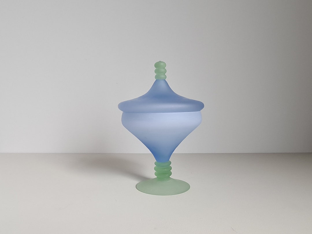 Opaline or Frosted Glass Candy Box / 70s or 80s / Vintage / Mid-century ...