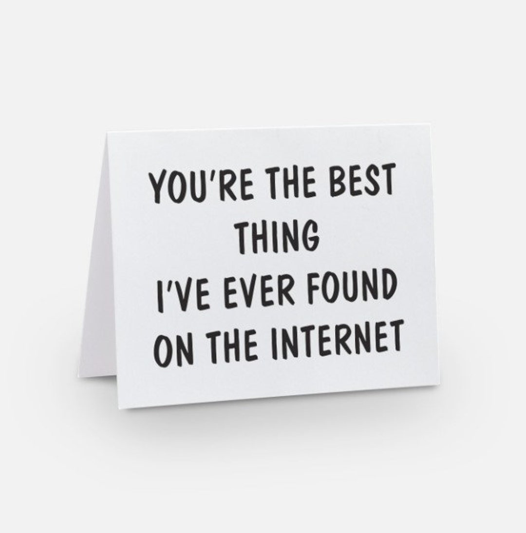 Online Dating Card for Boyfriend, Dating Anniversary Card for ...