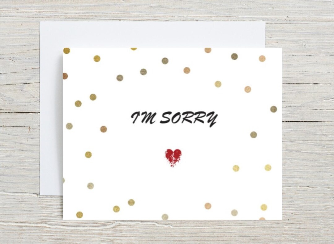 I'm Sorry Card for Boyfriend, Apology Card for Girlfriend, Sorry Card ...