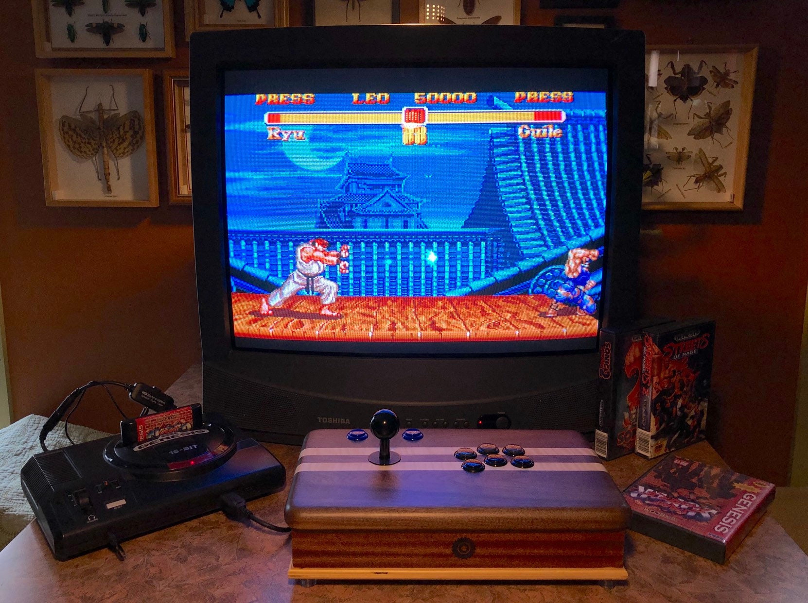 Arcade Fightstick Controller for Sega Genesis/megadrive and Analogue ...