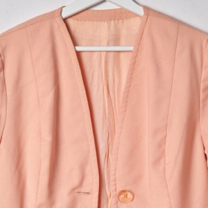 Peach Fuzz Jacket 90s, Vintage Light Short Jacket, Minimalist Peach ...