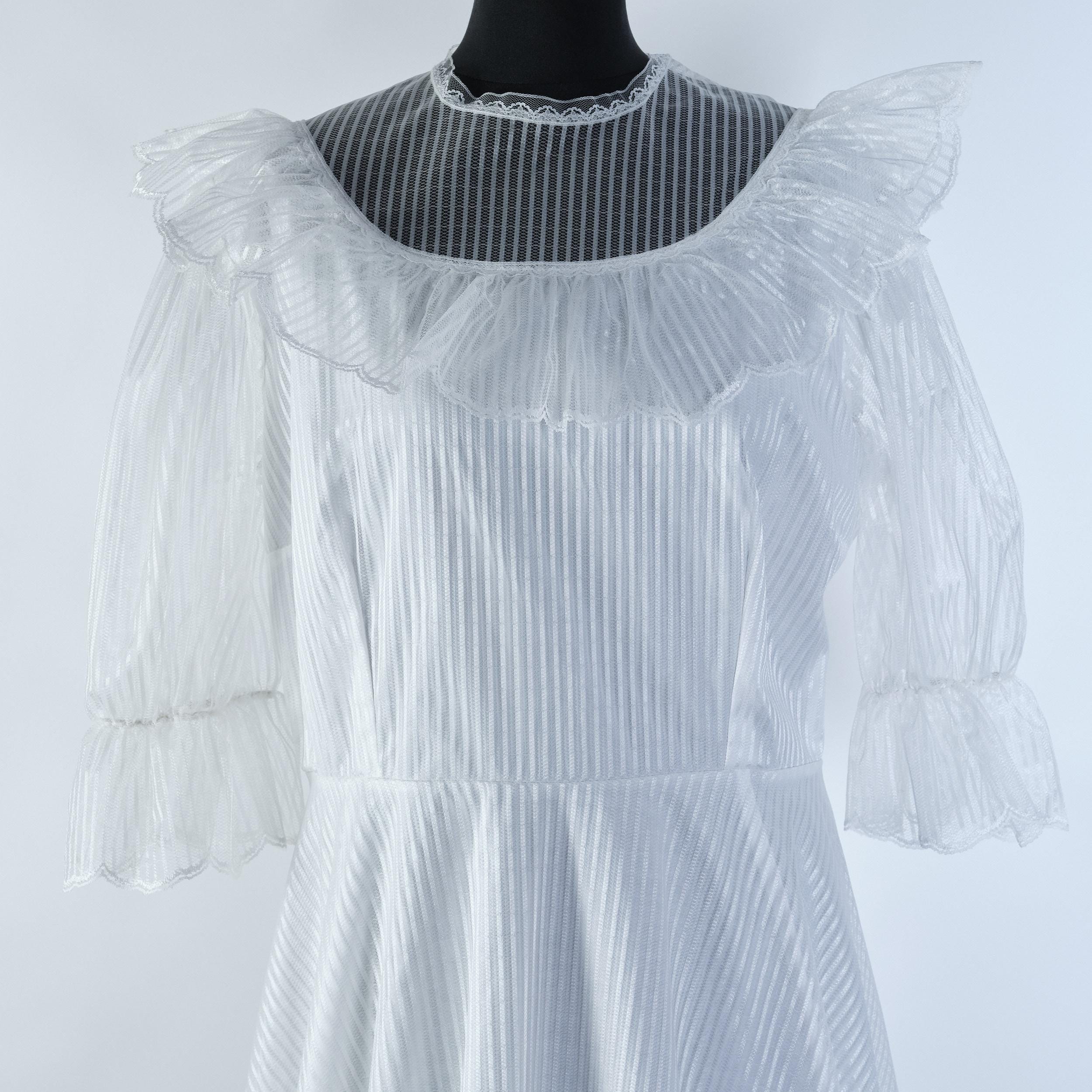 70s Boho Wedding Dress: Danish Vintage Lace Bridal Gown - Etsy