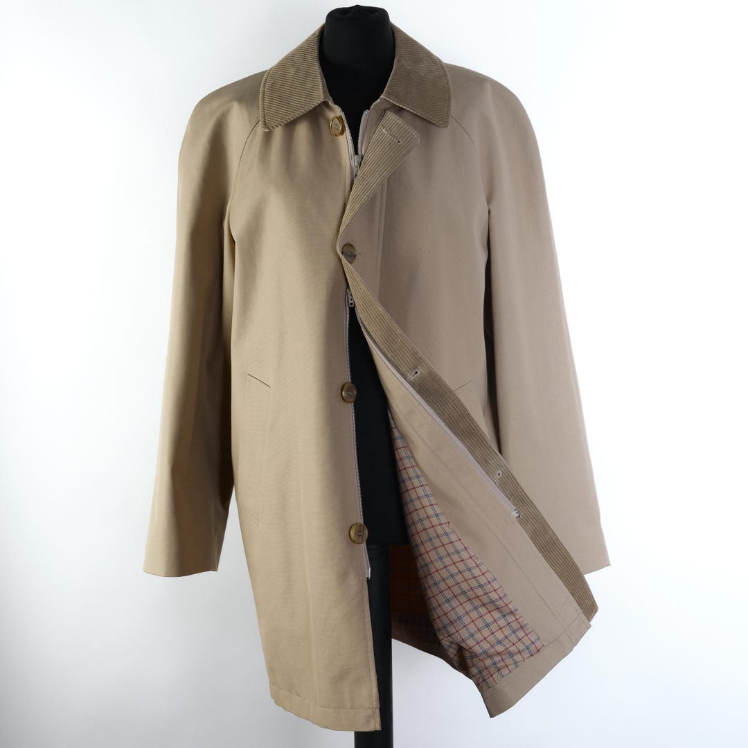 Countryside Trench/british Raincoat/beige Classic Trench Coat/beige ...