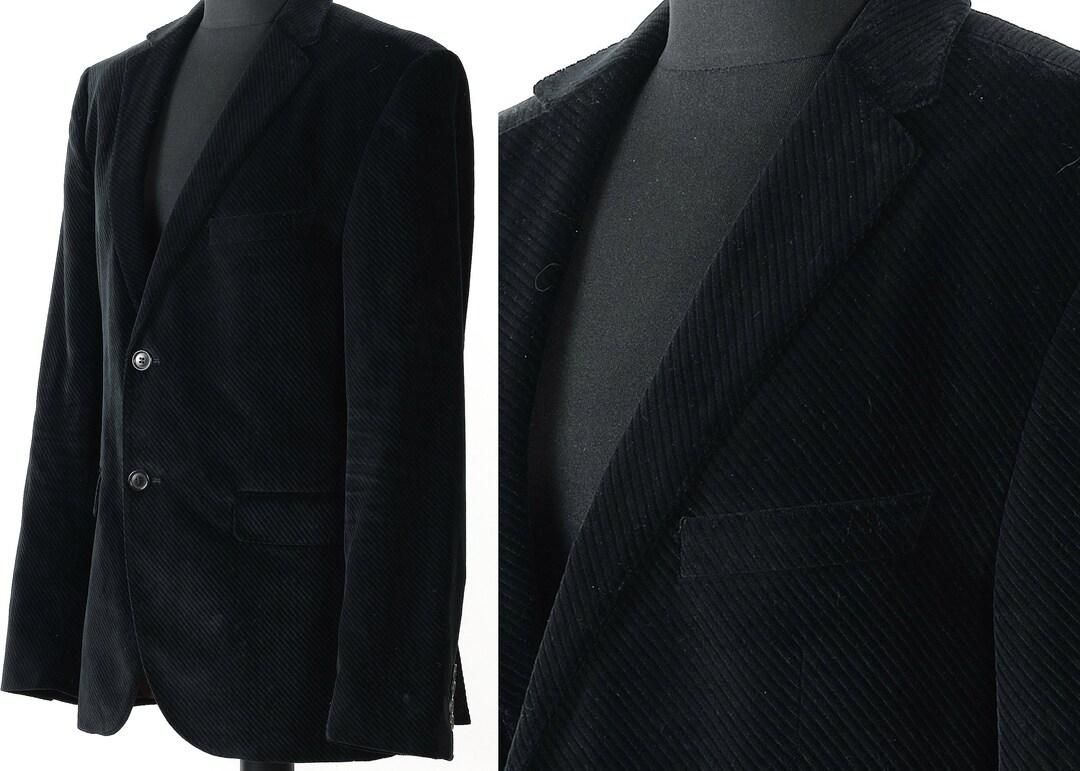 2000s Hugo Boss Classic Sport Velvet Blazer. Vintage Y2k Blazer in ...