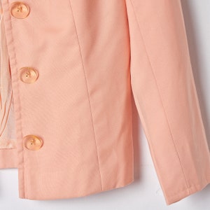 Peach Fuzz Jacket 90s, Vintage Light Short Jacket, Minimalist Peach ...