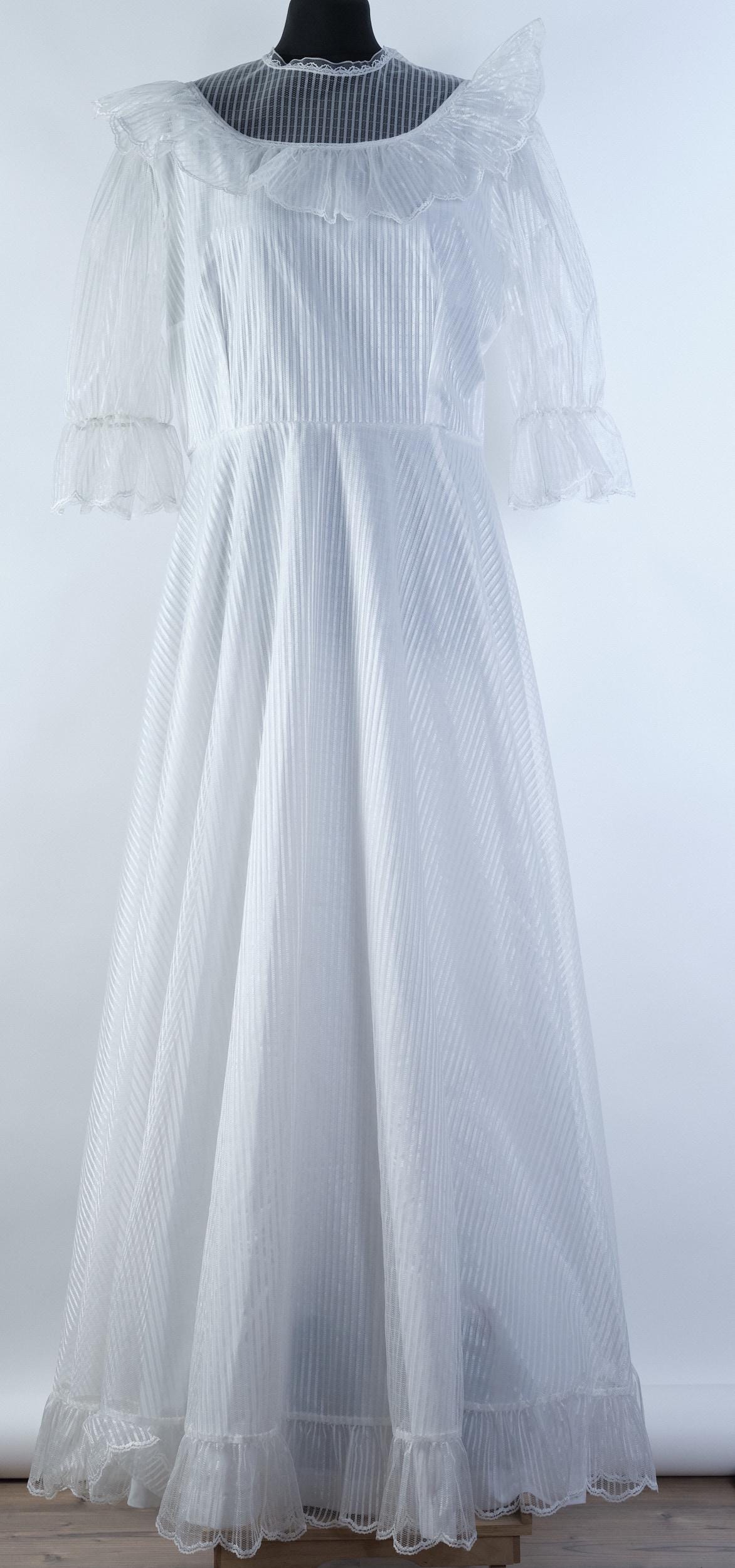 70s Boho Wedding Dress: Danish Vintage Lace Bridal Gown - Etsy