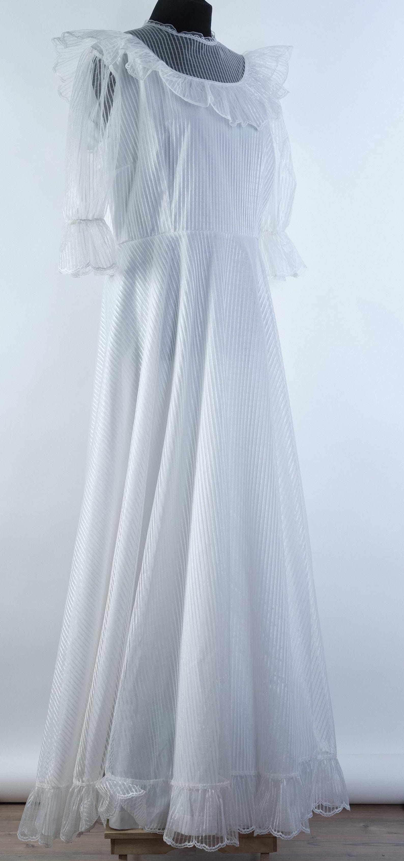 70s Boho Wedding Dress: Danish Vintage Lace Bridal Gown - Etsy