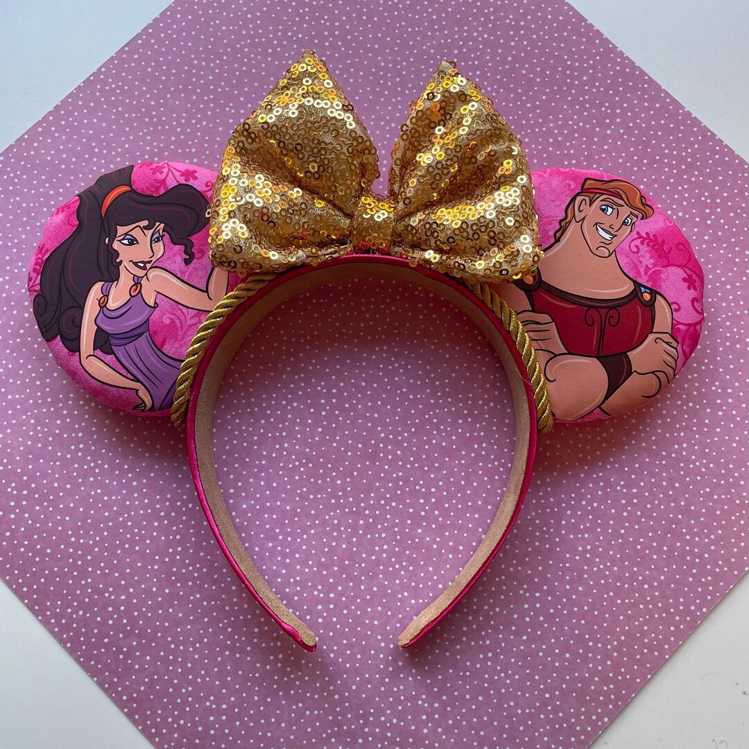 Hand Made Custom Hercules and Megara Mouse Ear Headband - Etsy