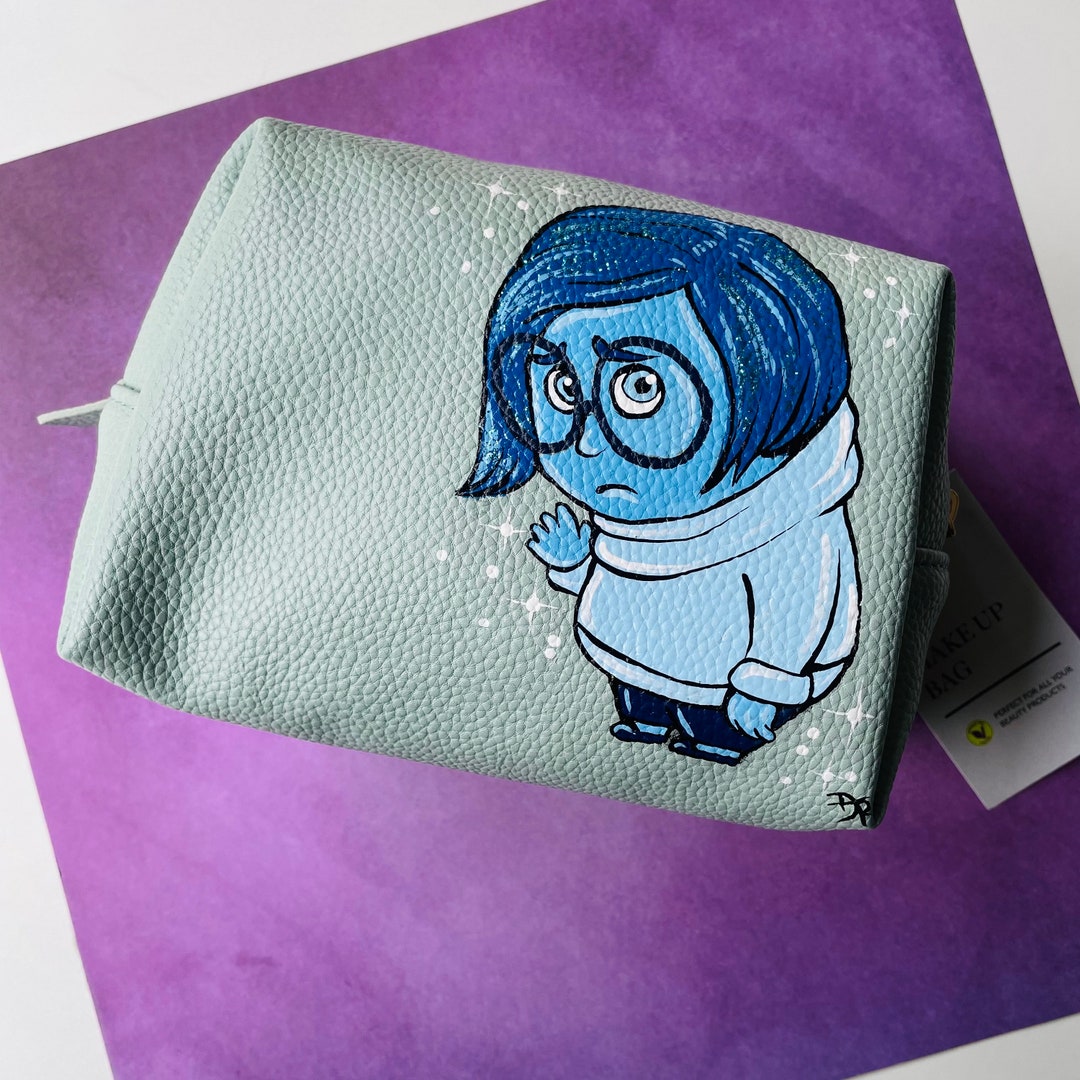 Hand Painted Inside Out Sadness Makeup Bag - Etsy
