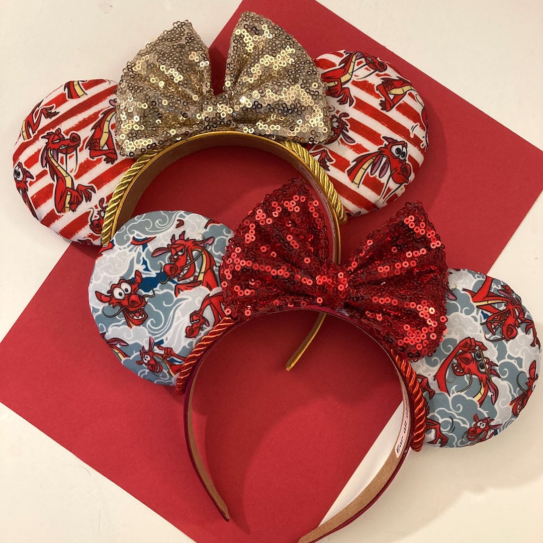Custom Handmade Mulan Mushu Themed Mouse Ears Headband - Etsy