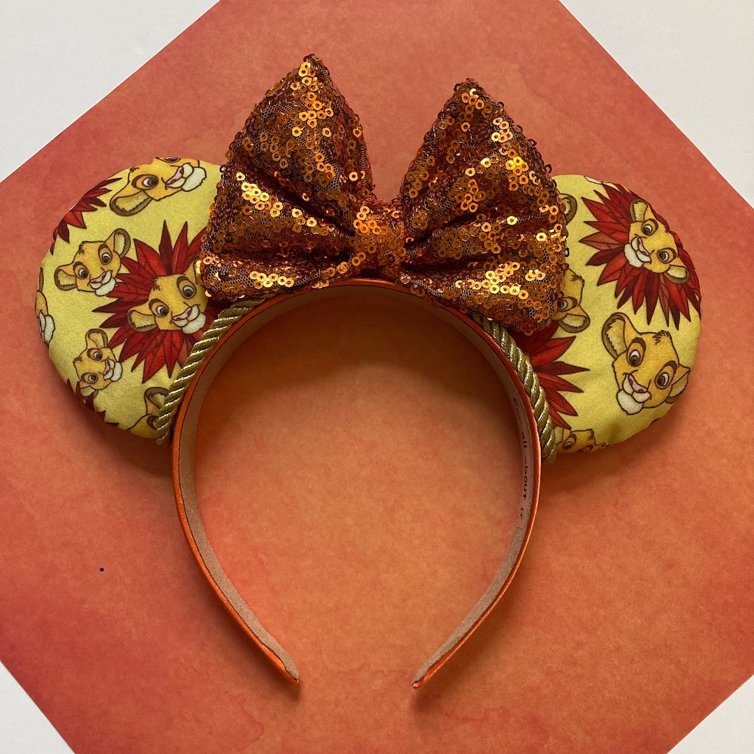 Custom Handmade Lion King Themed Mouse Ears Headband - Etsy