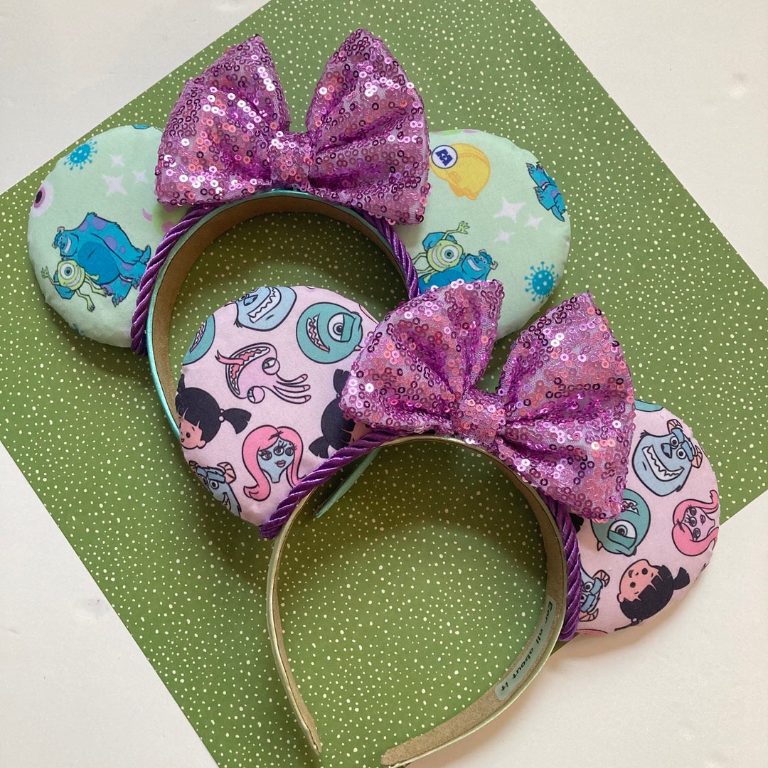 Custom Handmade Monsters Inc Themed Mouse Ears Headband - Etsy