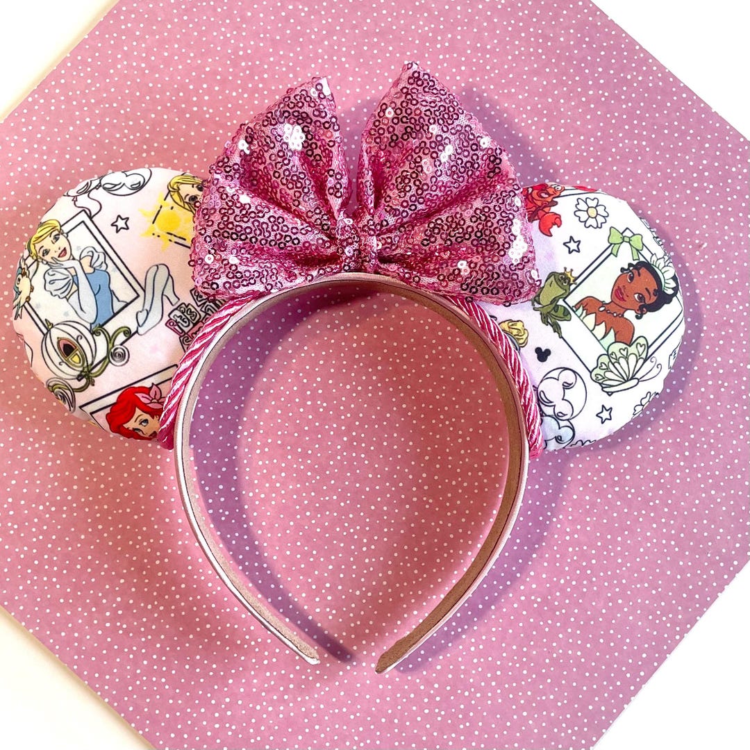 Hand Made Princess Mix Polaroid Mouse Ears Headband - Etsy