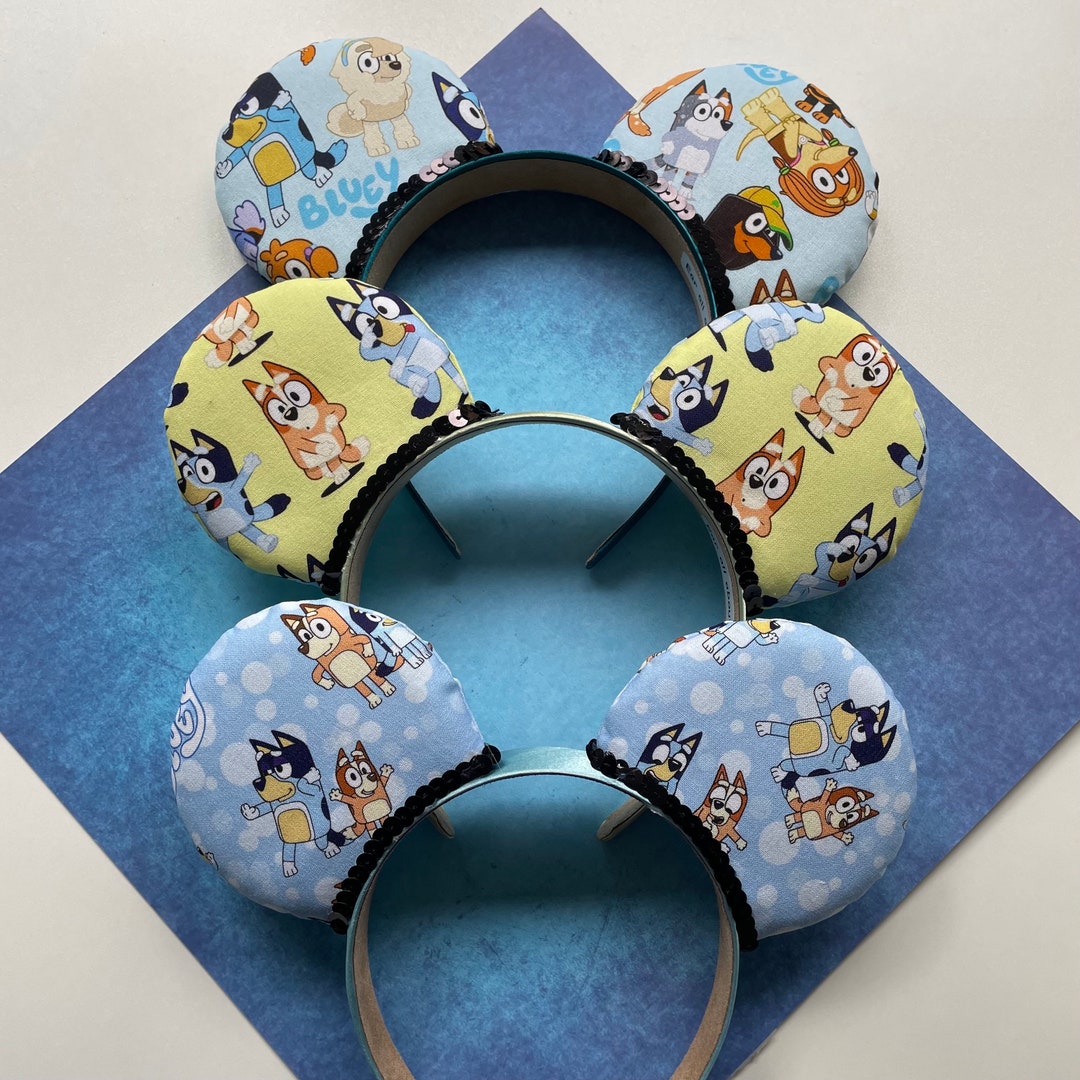 Custom Hand Made Bluey the Dog and Friends Mouse Ears Headband - Etsy