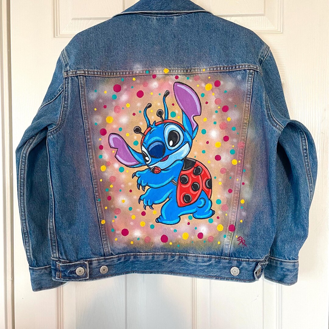 Hand Painted One of Kind Custom Stitch Experiment 626 Denim Jacket - Etsy