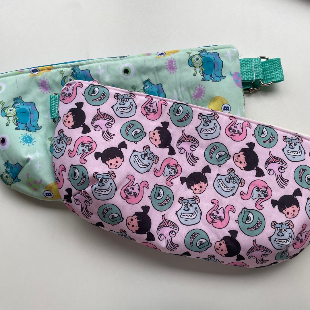 Hand Made Fabric Disney Monster Inc Sulley, Mike Wazowski Bumbag, Hip ...