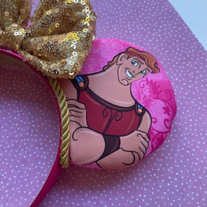 Hand Made Custom Hercules and Megara Mouse Ear Headband - Etsy