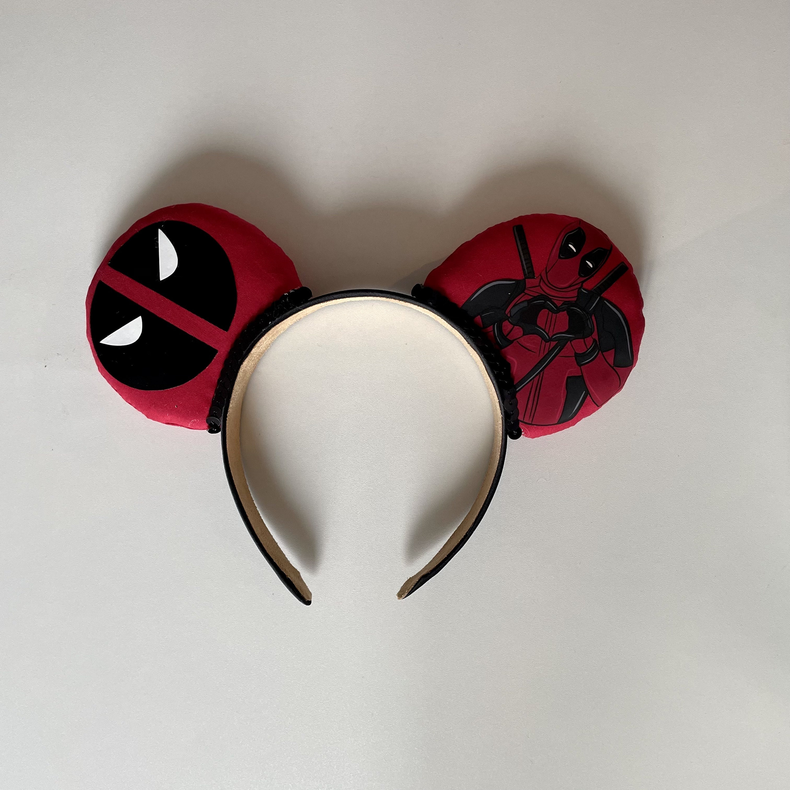 Custom Handmade Marvel X-men Superhero Mouse Ears Headband Deadpool and ...