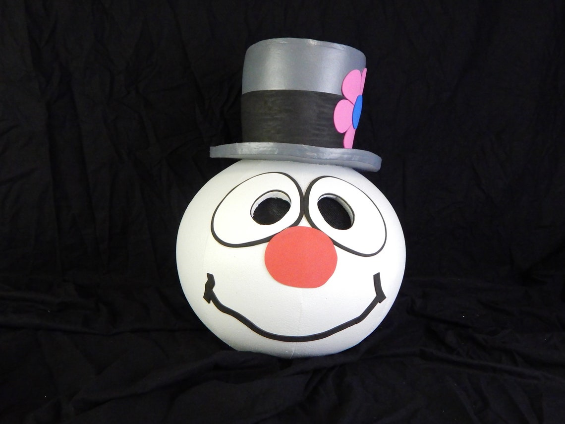 Frosty the Snowman Mascot-style Head PATTERN - Etsy