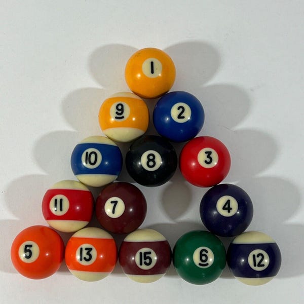 Vintage Pool Balls - Etsy