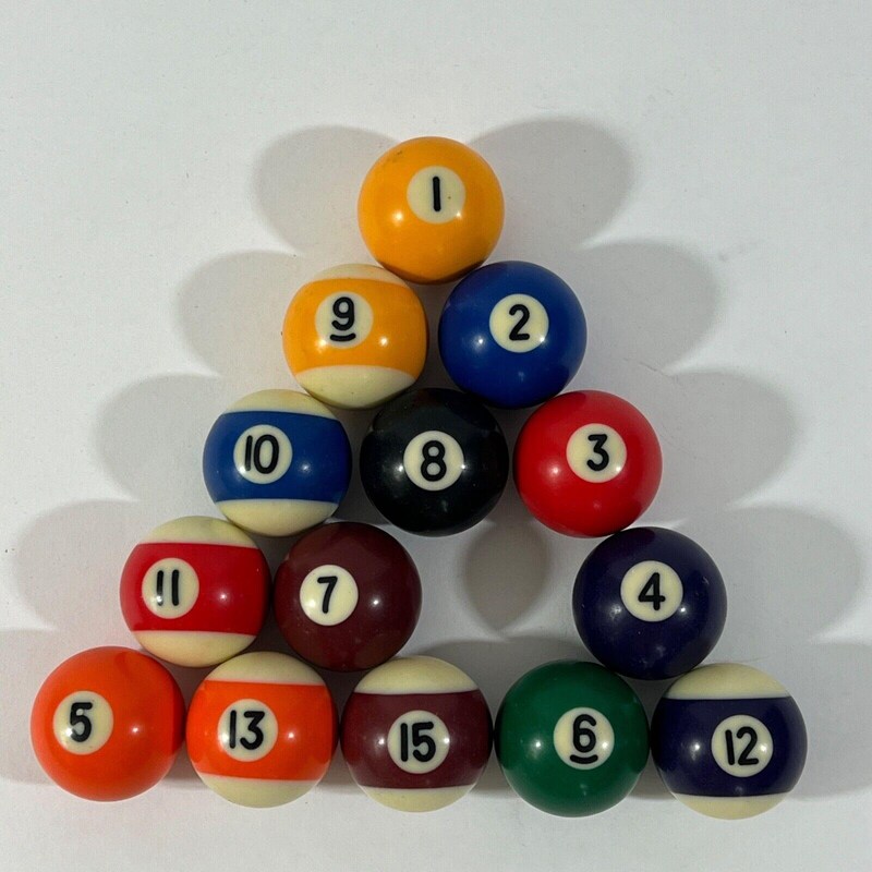 Vintage Pool Balls - Etsy