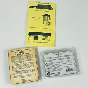 Vintage HO Scale Model Train Scenic Detail Set, Woodland Scenics & A M ...