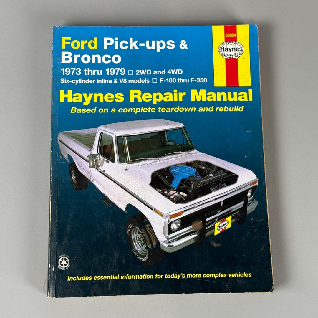 Ford Pick-ups & Bronco Repair Manual 1973-1979 Haynes Automotive Guide ...