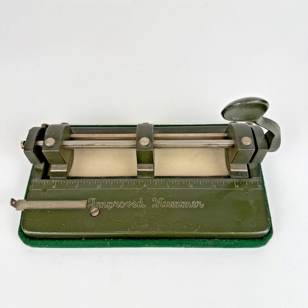 Vintage Wilson Jones Improved Hummer 3 Hole Punch Heavy Duty Model 306 ...