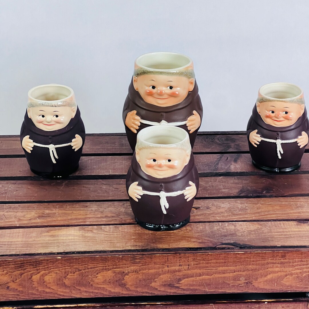Geobel Friar Tuck Toby Jugs Set of 4 Made in Germany - Etsy