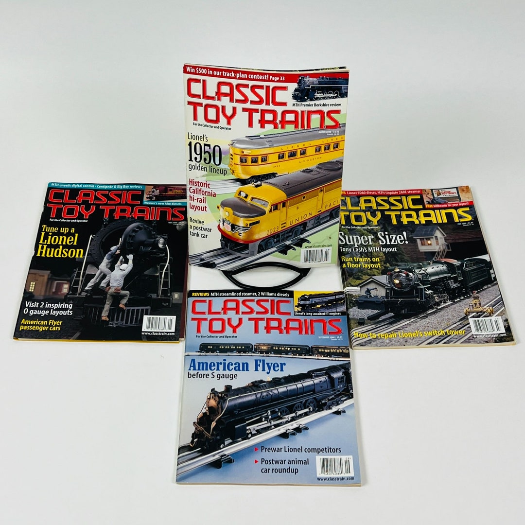 Vintage Classic Toy Train Magazines Lot of 4 March, May, July & Sept ...