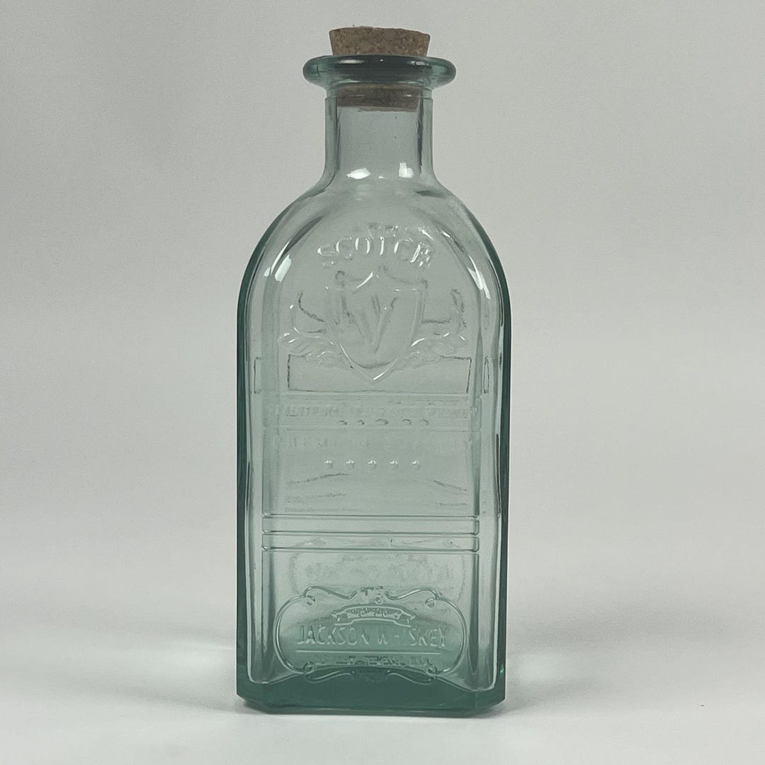 Vintage Scotch Jackson Whiskey Bottle With Cork - Etsy