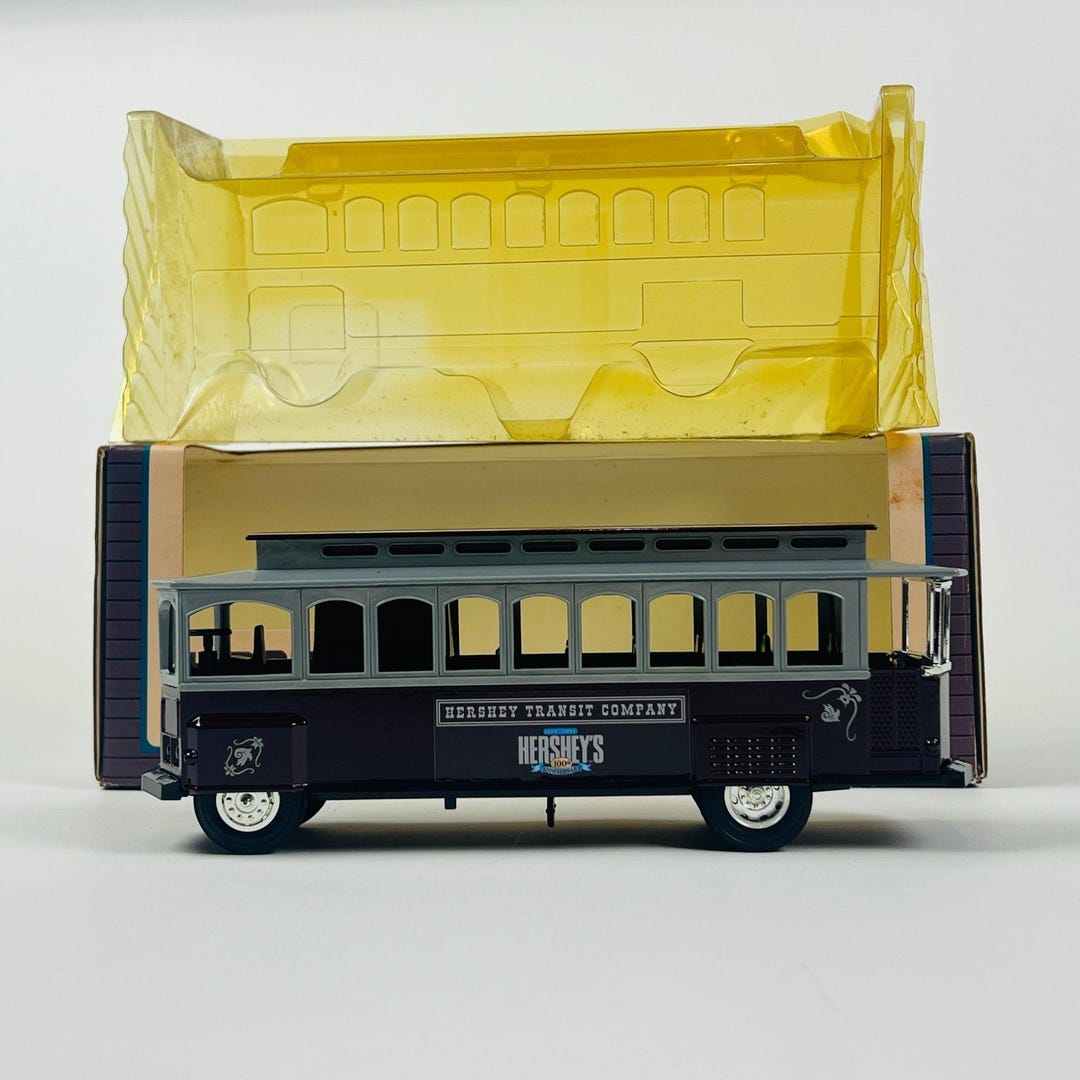 Ertl Hershey Transit Company Diecast Metal Trolley Bus Model 100th ...