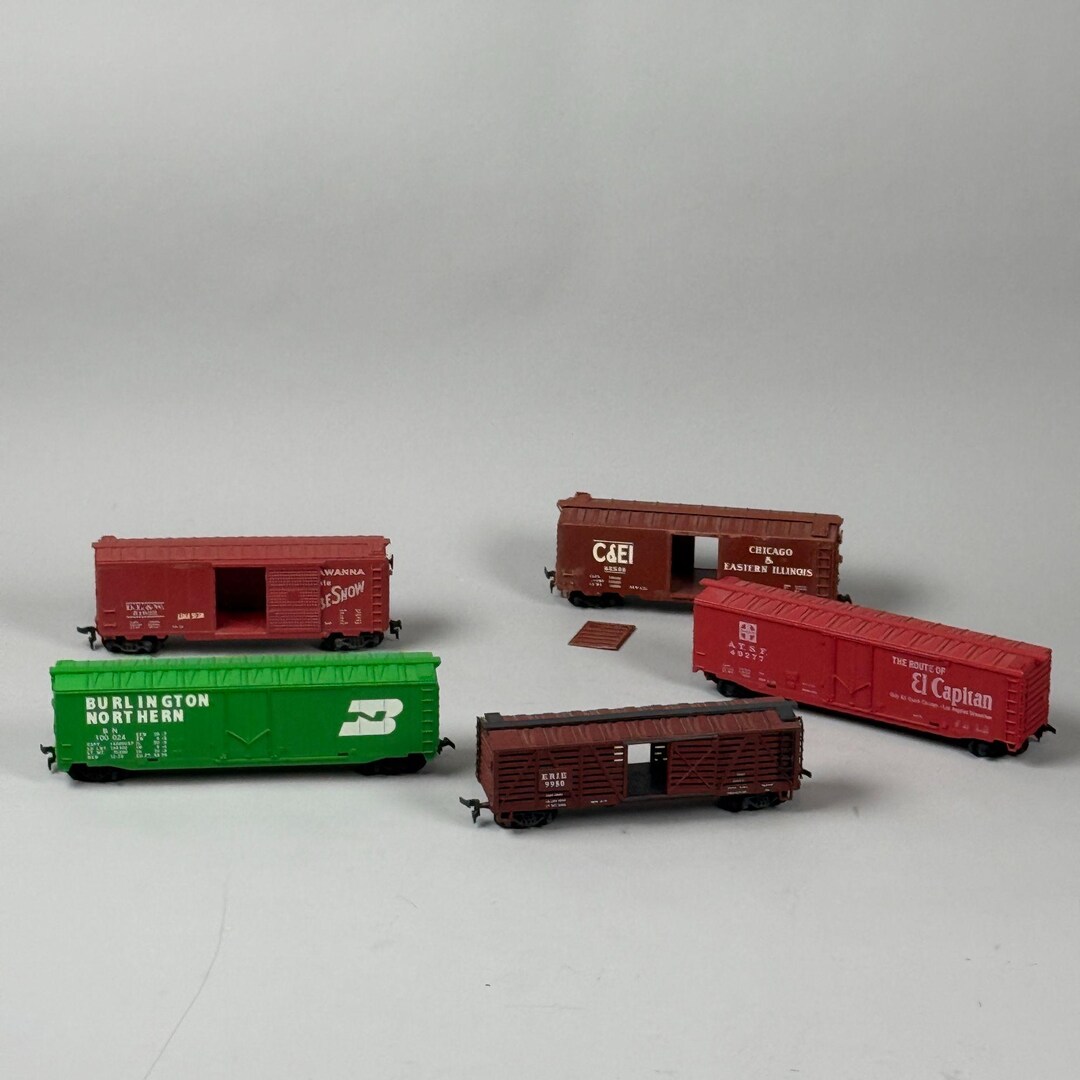 Vintage HO Scale Box Cars Set of 5 Mixed Lines & Designs - Etsy
