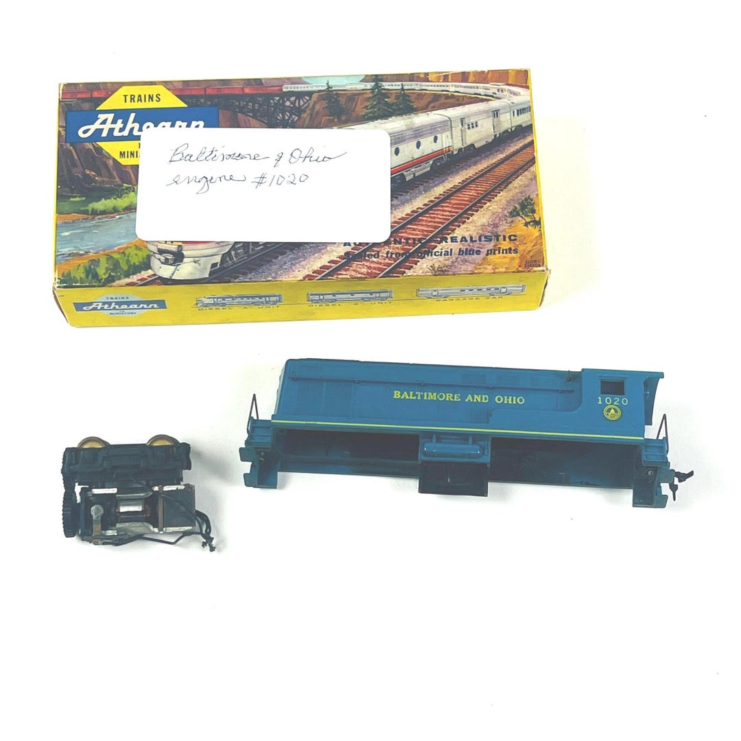 Athearn HO Scale Baltimore & Ohio 1020 Diesel Locomotive Engine Part ...
