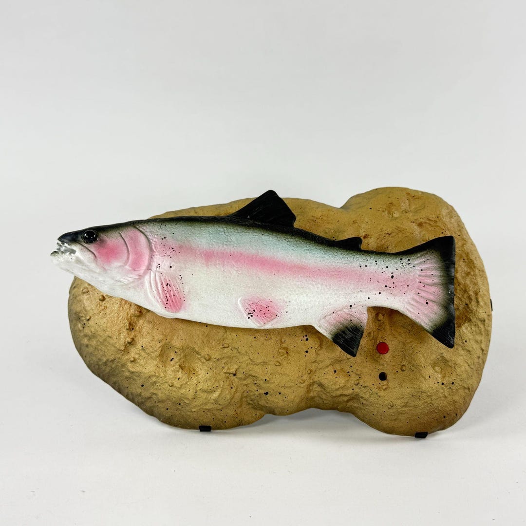 Vintage 1999 Gemmy Travis the Singing Trout Animated Fish Wall Mount ...