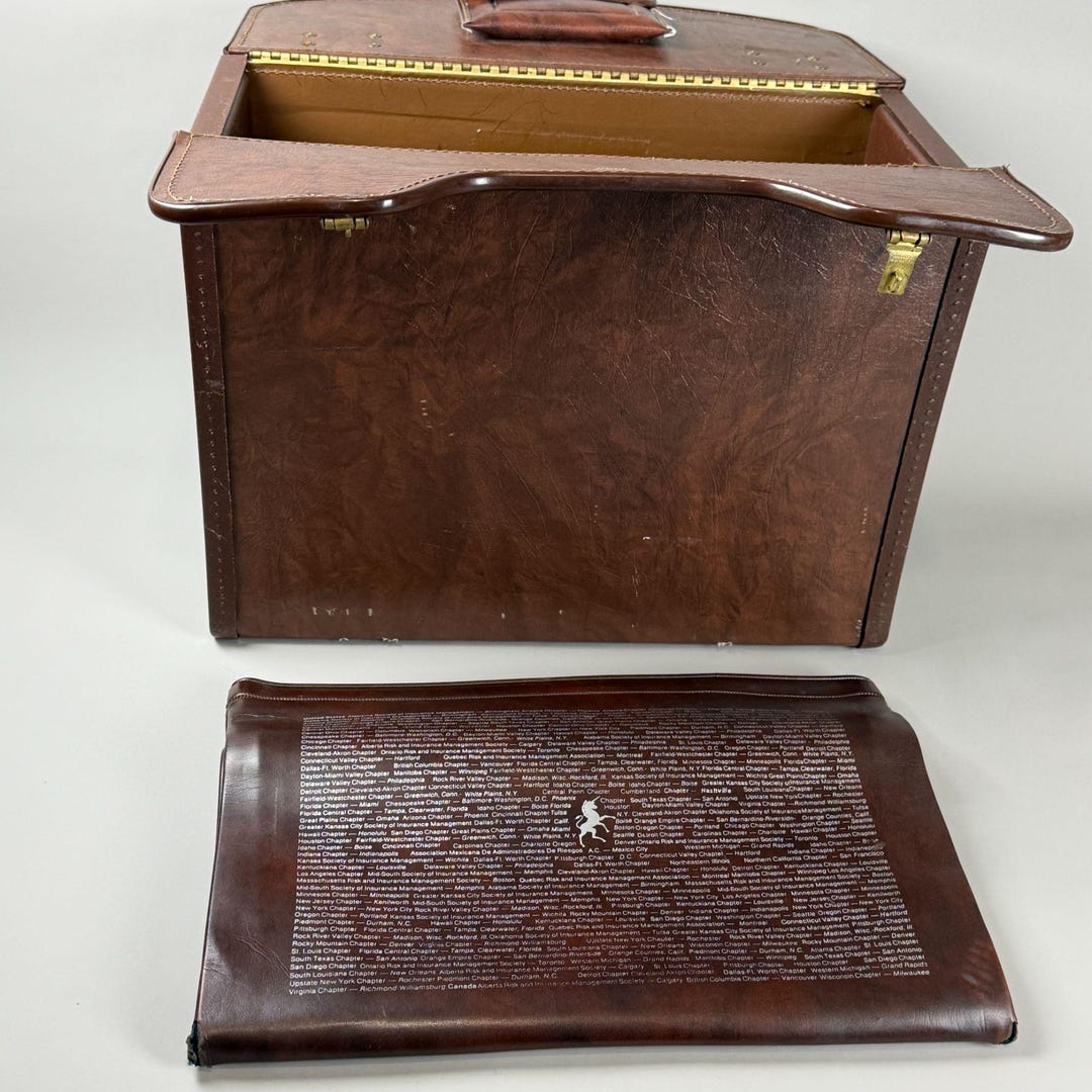 Vintage Stebco Pilots Brown Briefcase W/ Brass Hardware NO Keys - Etsy