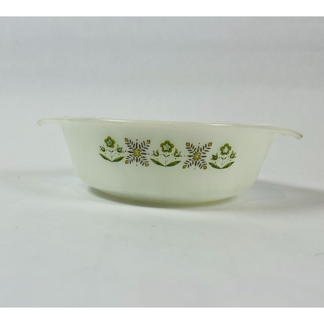 Fire King Anchor Hocking Meadow Green Round Casserole Dish 436 - Etsy