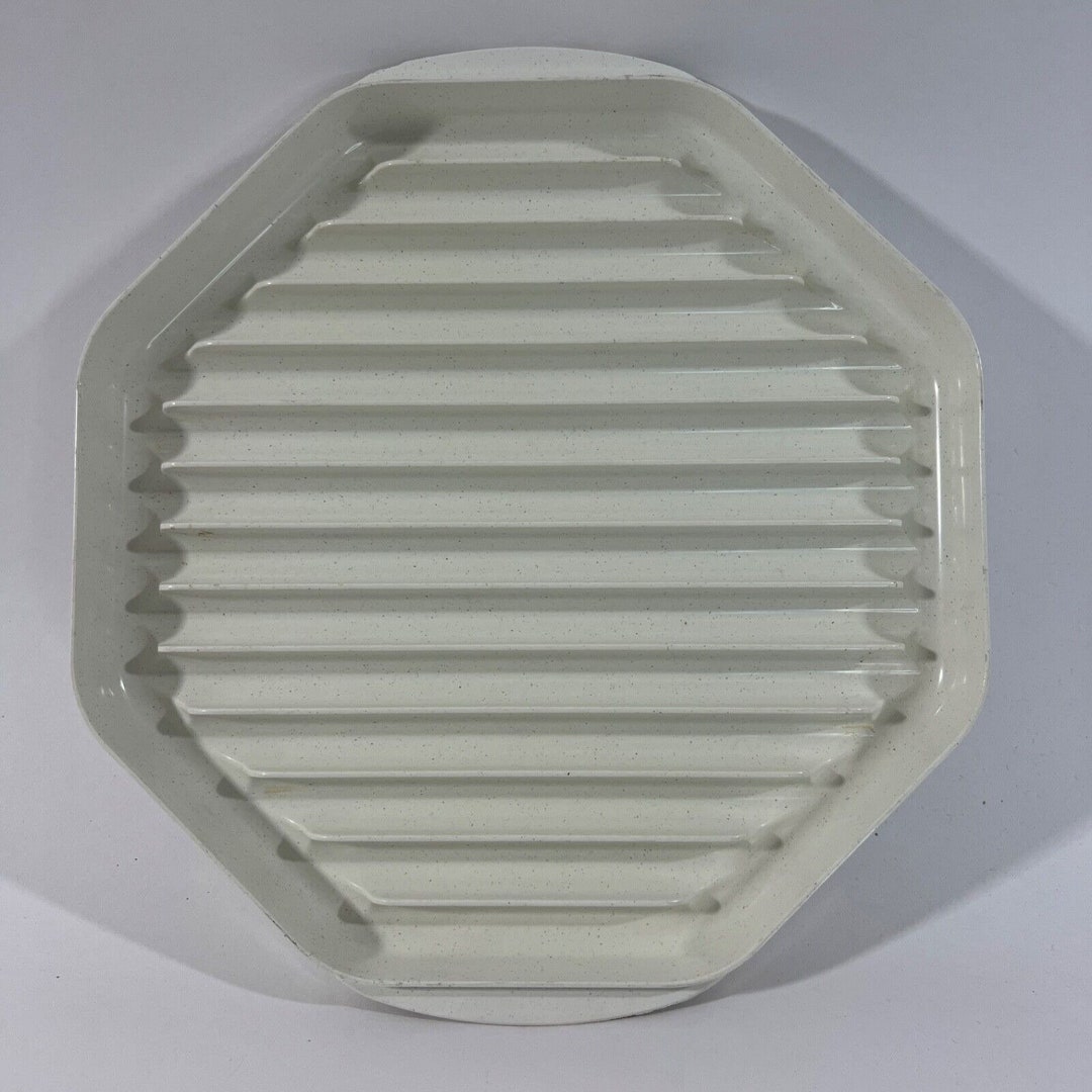 Anchor Hocking Microware Bacon Meat Roast Octagon Pan Tray PM499/TI - Etsy