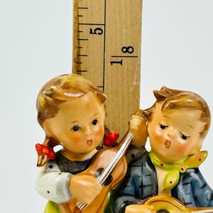 Vintage 1957-63 Hummel Figurine Boy Girl Playing Instruments West ...