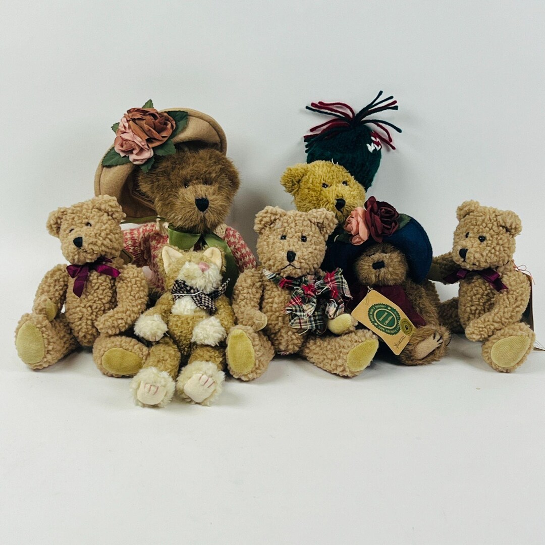 Vintage 7 the Boyds Bears the Boyds Cat Plushy W/ Hats & Bows Decor - Etsy