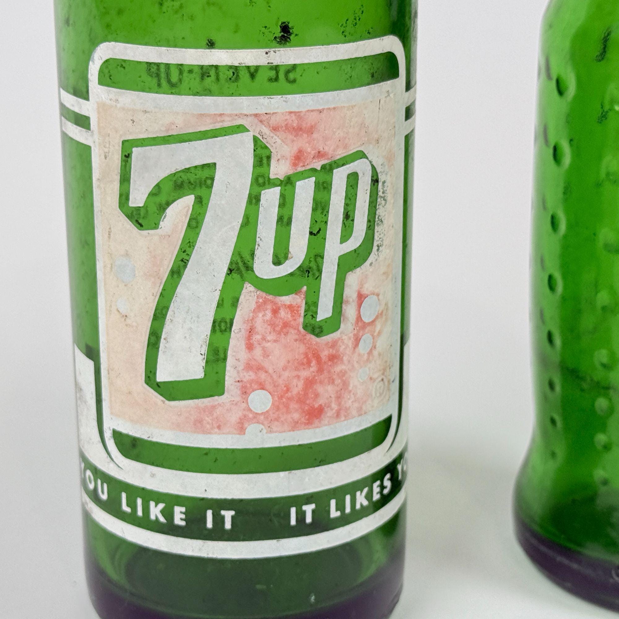 Vintage 7up & Sprite Glass Soda Bottles, Retro Barware Display - Etsy