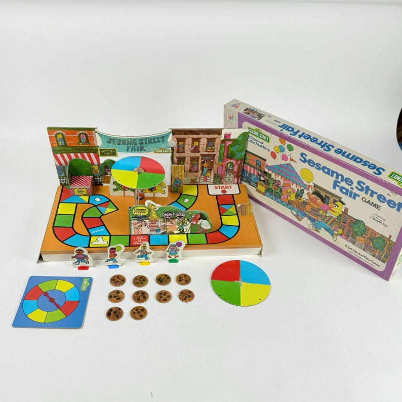Vintage Sesame Street Fair Game, 1976 Muppets Board Game - Etsy