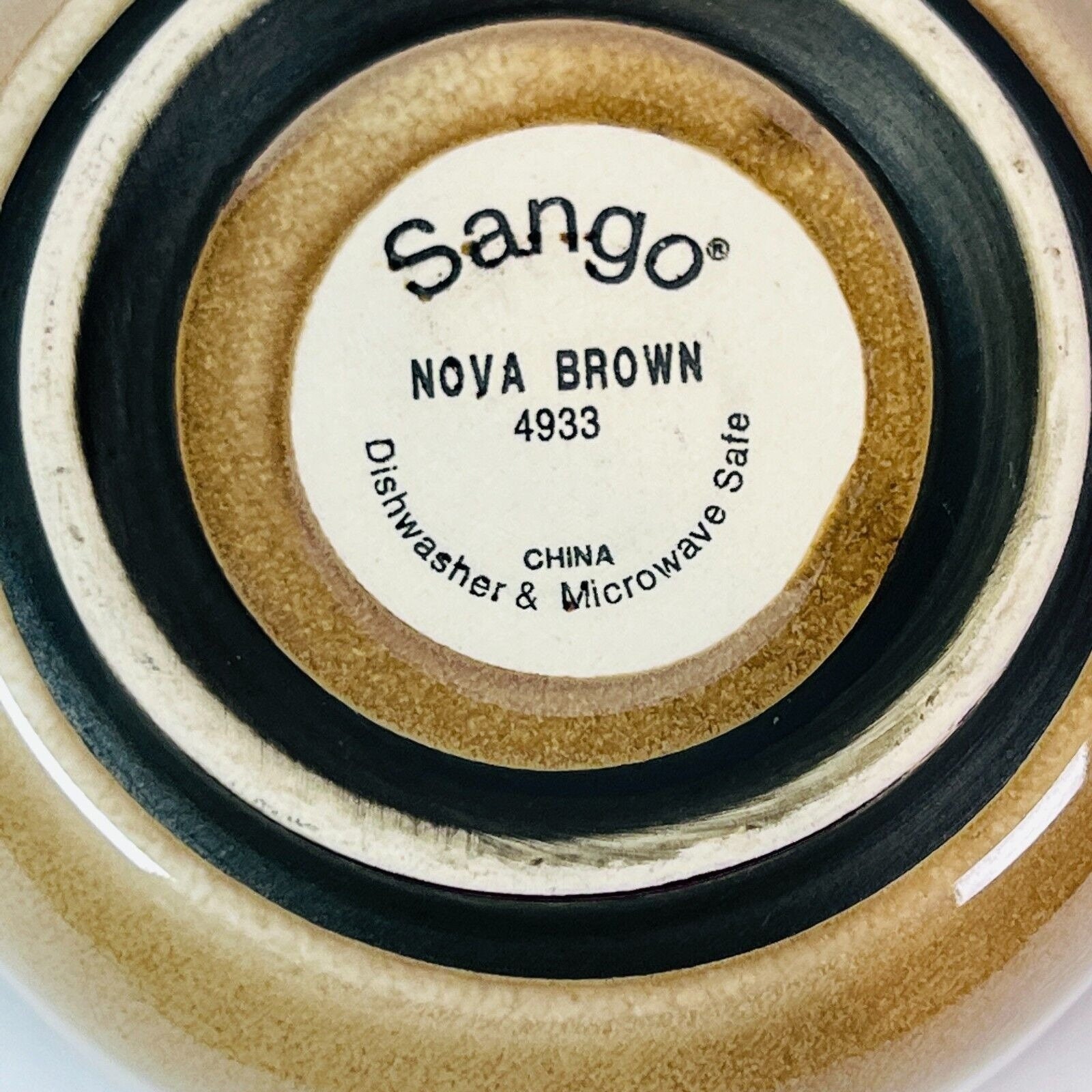 Sango Nova Brown Stoneware Stick Handle Soup Chili Bowl 4933 - Etsy