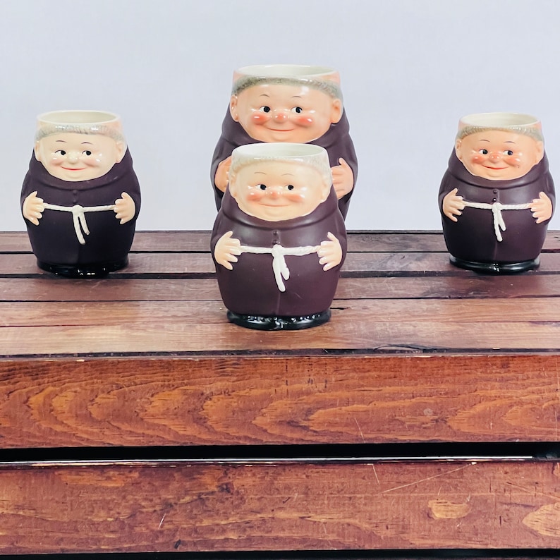 Geobel Friar Tuck Toby Jugs Set of 4 Made in Germany - Etsy
